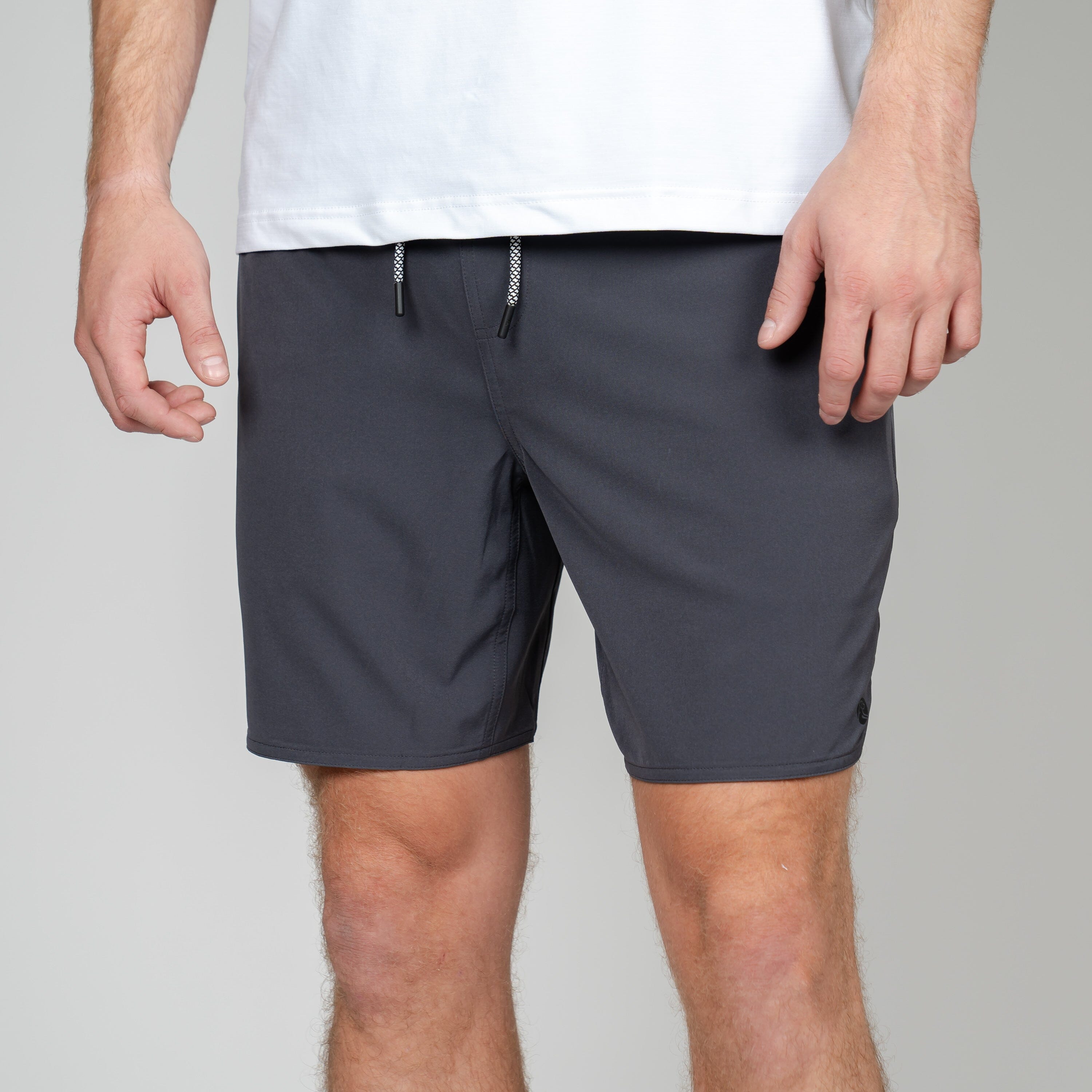 Unlined Grit Gym Short - 7" - Graphite Grey | Rhoback – RHOBACK