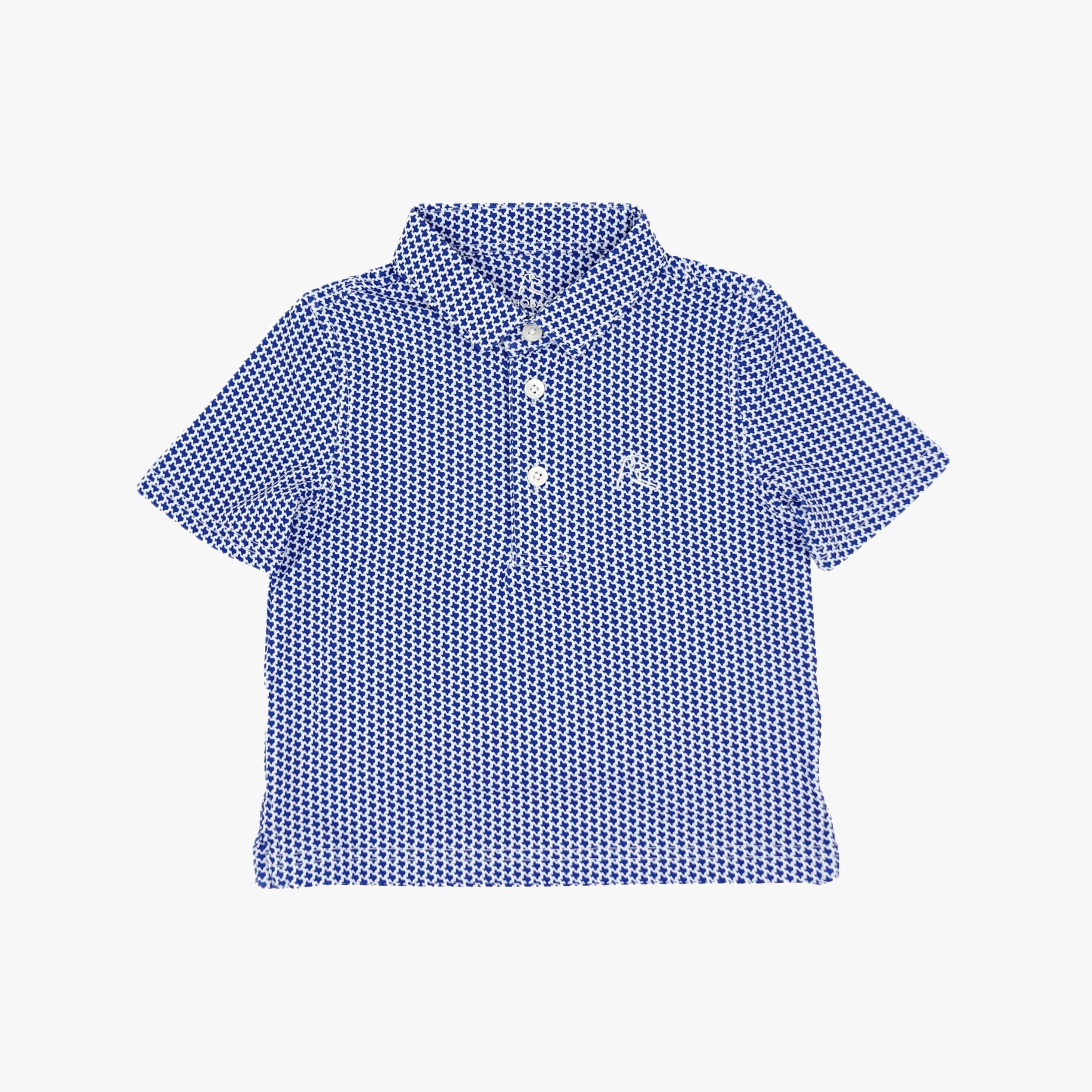The Lil' Don't Mess Performance Polo - Ocean Blue - TX | Rhoback – RHOBACK