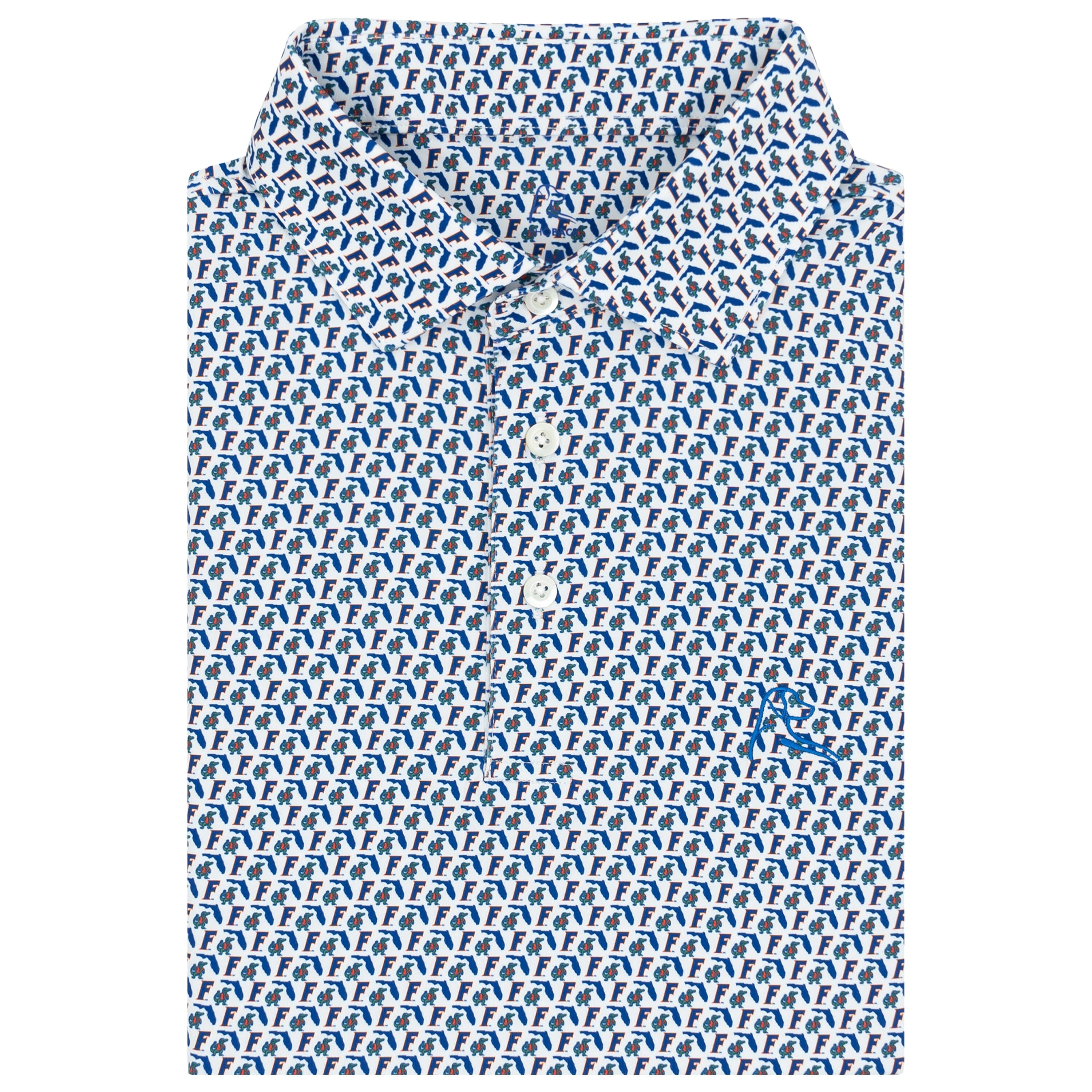 The Florida Albert™ Collegiate Polo - White | Rhoback – RHOBACK