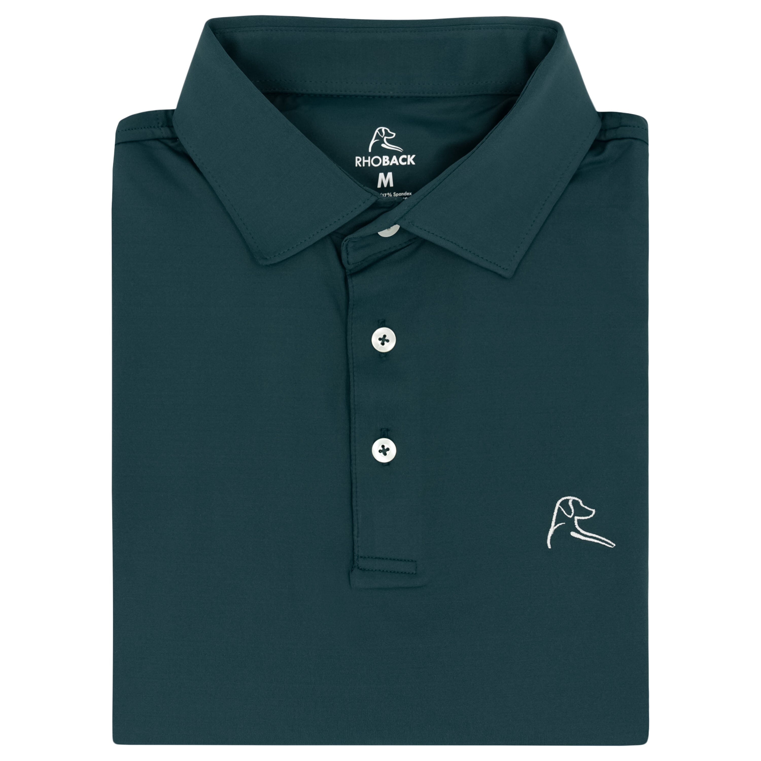 Solid Performance Polo - Ponderosa Green | Rhoback – RHOBACK