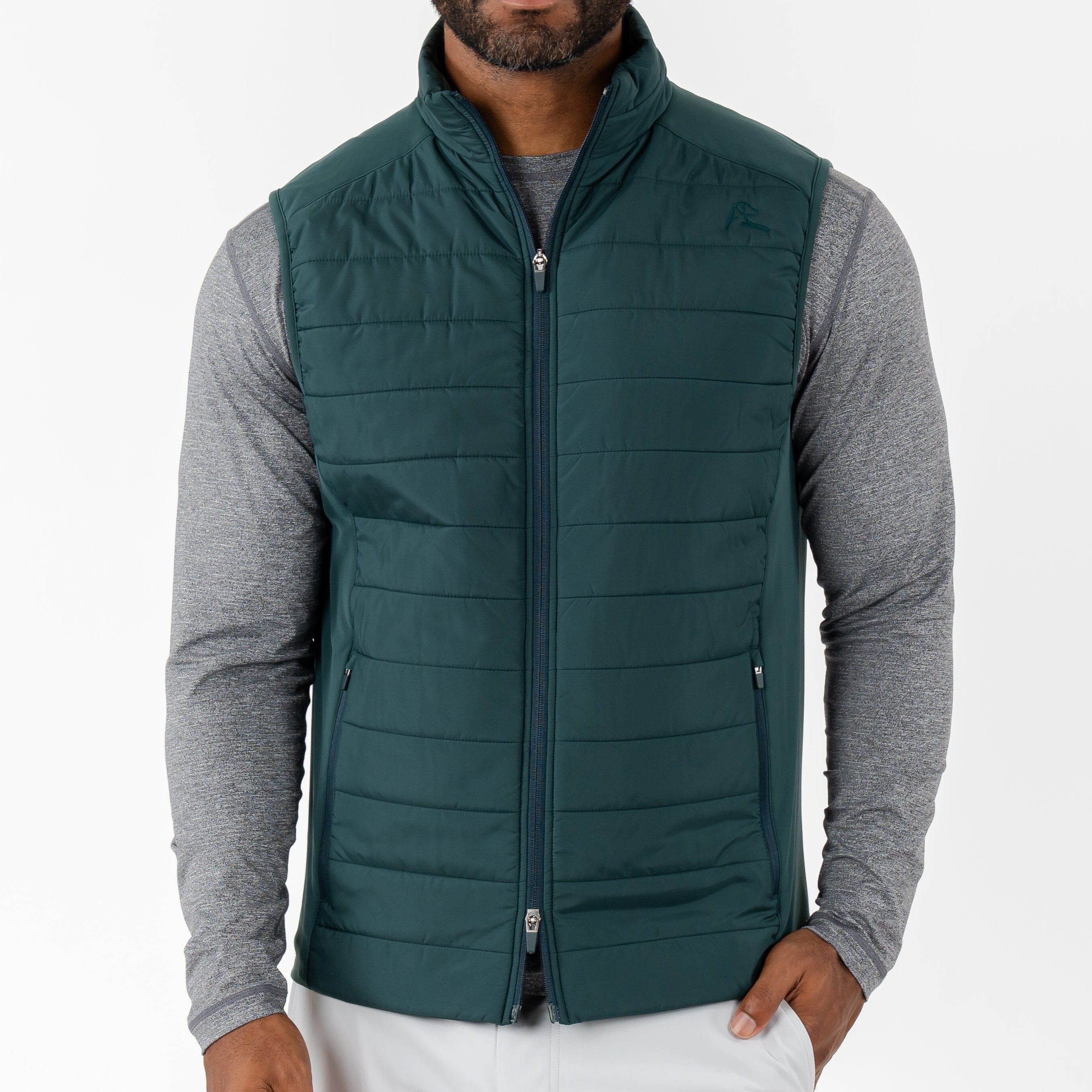 Fulton Performance Vest - Ponderosa Green | Rhoback – RHOBACK