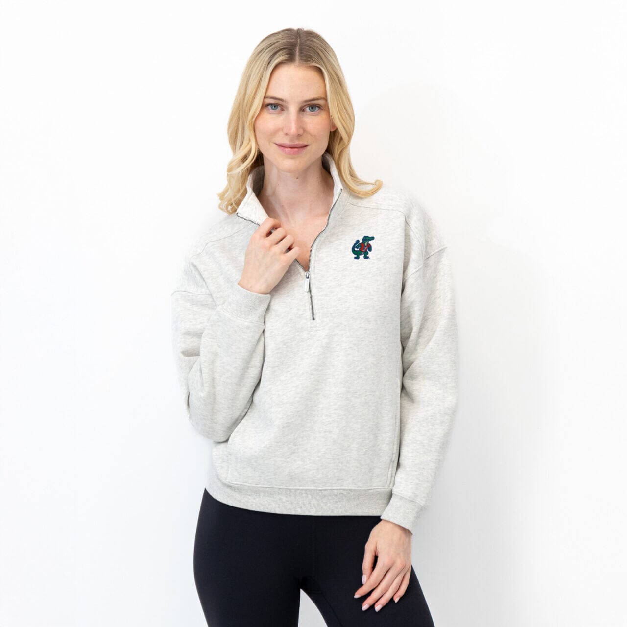Serenity Collegiate Half-Zip - Florida - Heather - Ivory | Rhoback ...